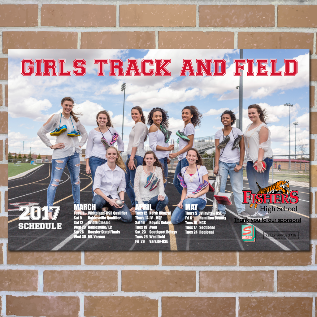 Team Schedule Posters - School Spirit Place