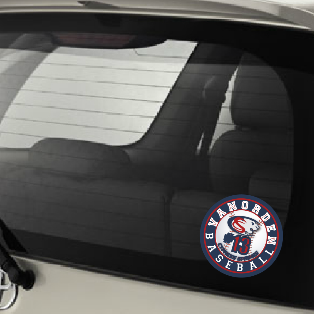 Car Decals: Round Design – School Spirit Place