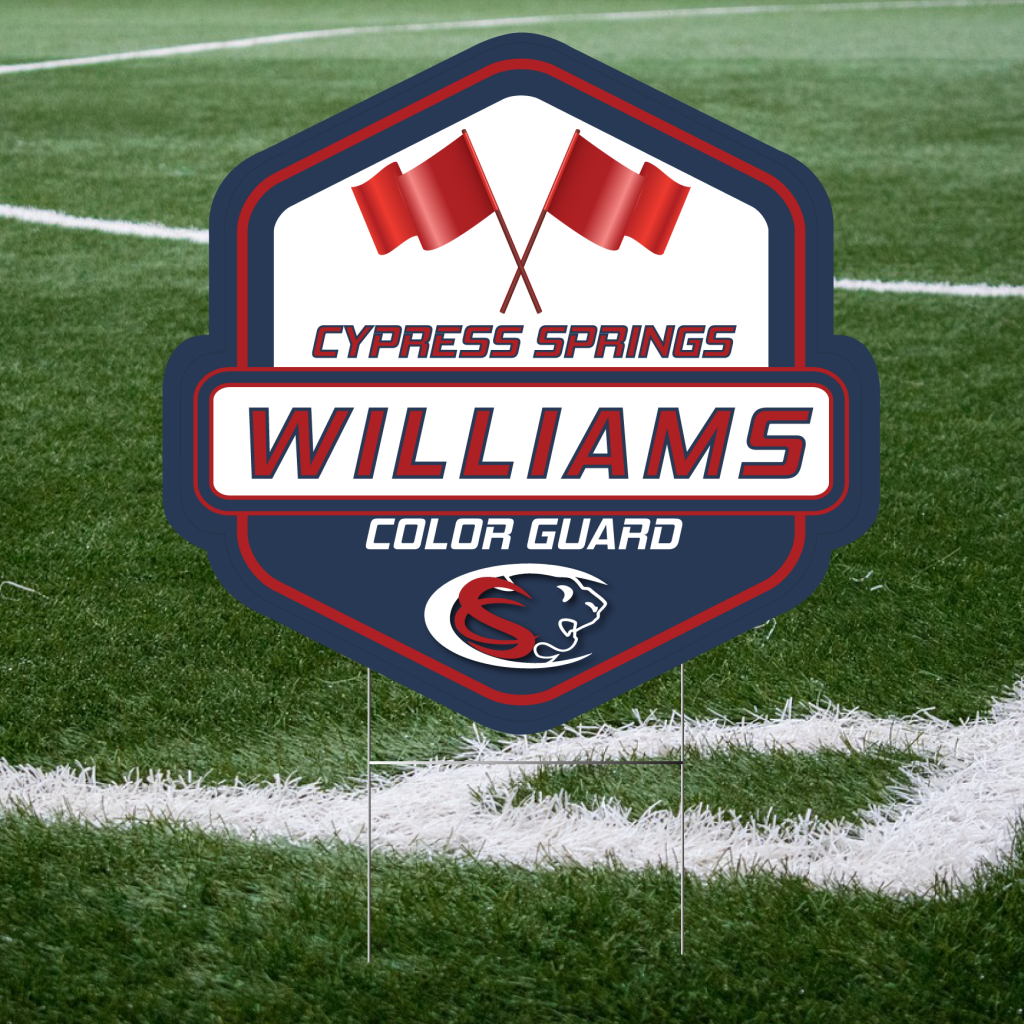 FHS Cheer Megaphone Fence Sign – School Spirit Place