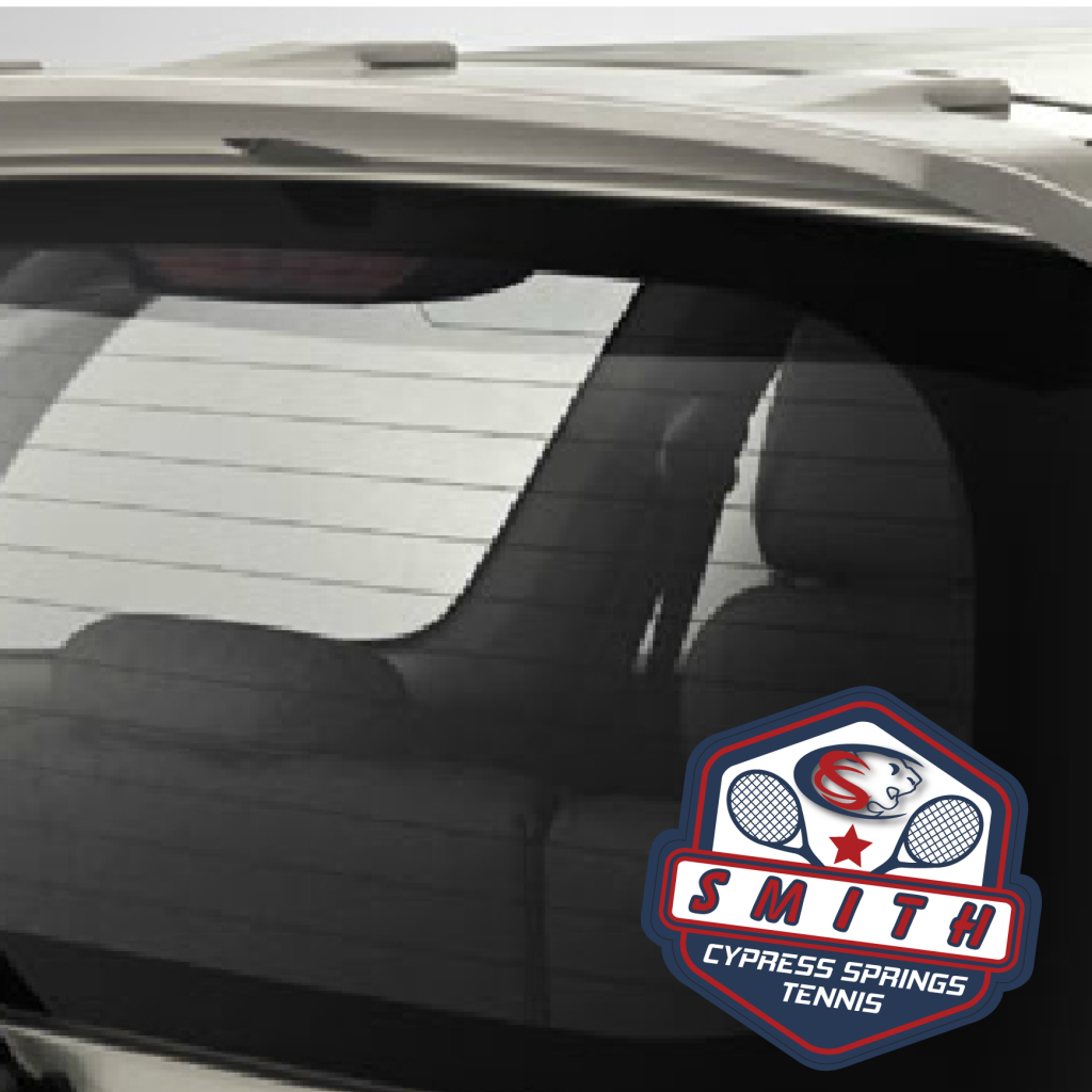 Cypress Springs Tennis Car Decal - School Spirit Place