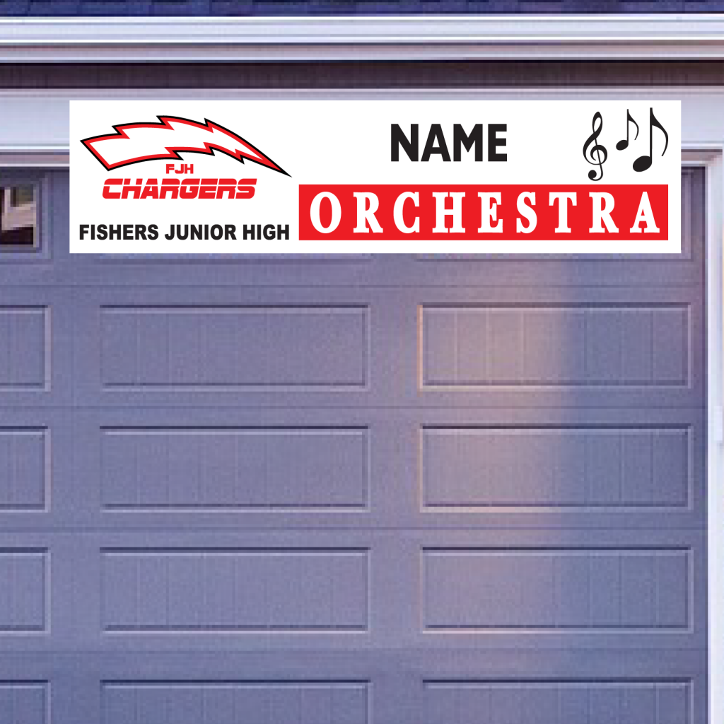 Fishers Junior High School Orchestra Garage Sign – School Spirit Place