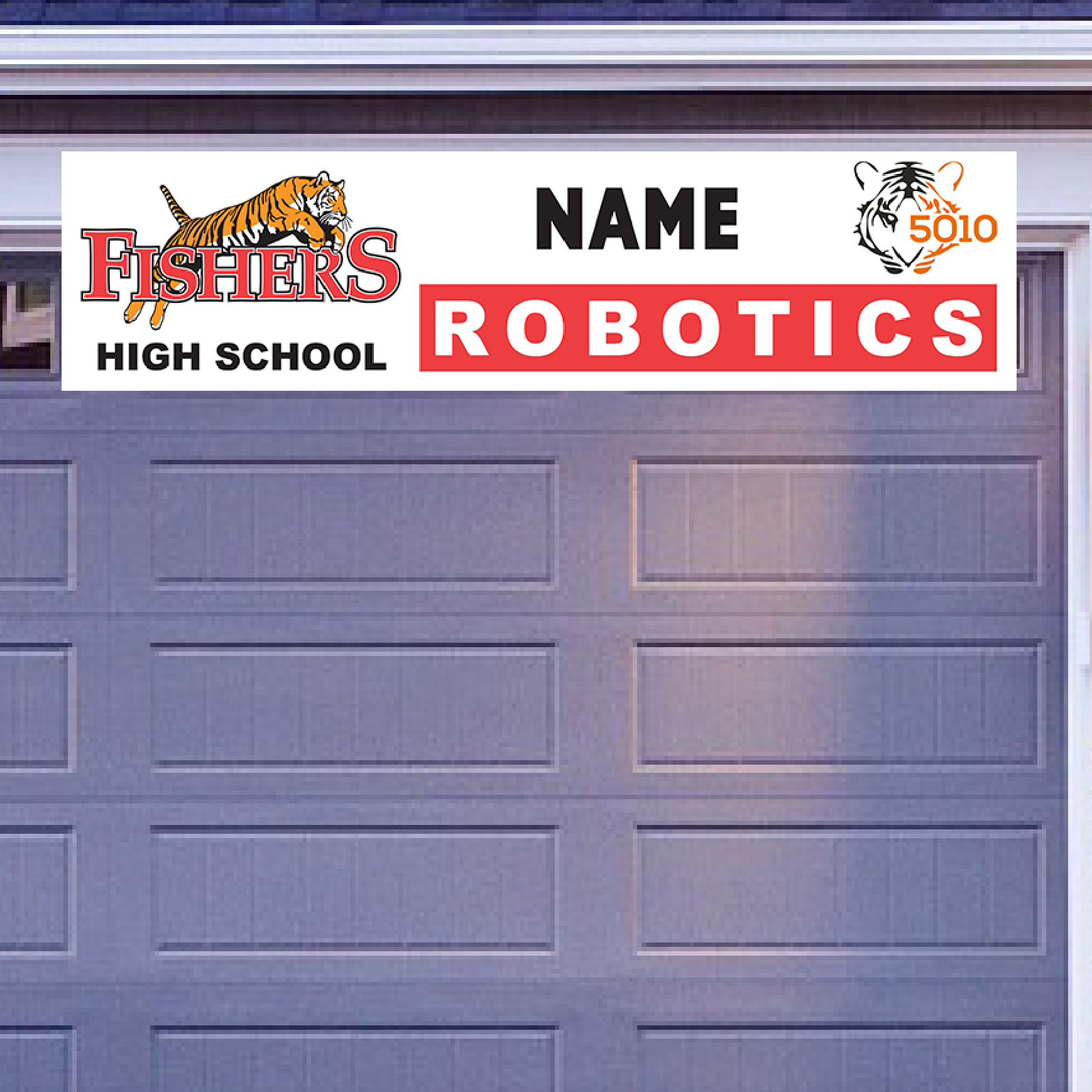 Fishers High School Robotics Garage Sign – School Spirit Place