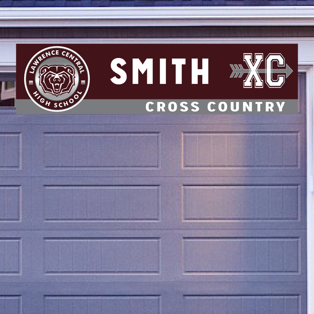 Lawrence Central XC Garage Sign - School Spirit Place