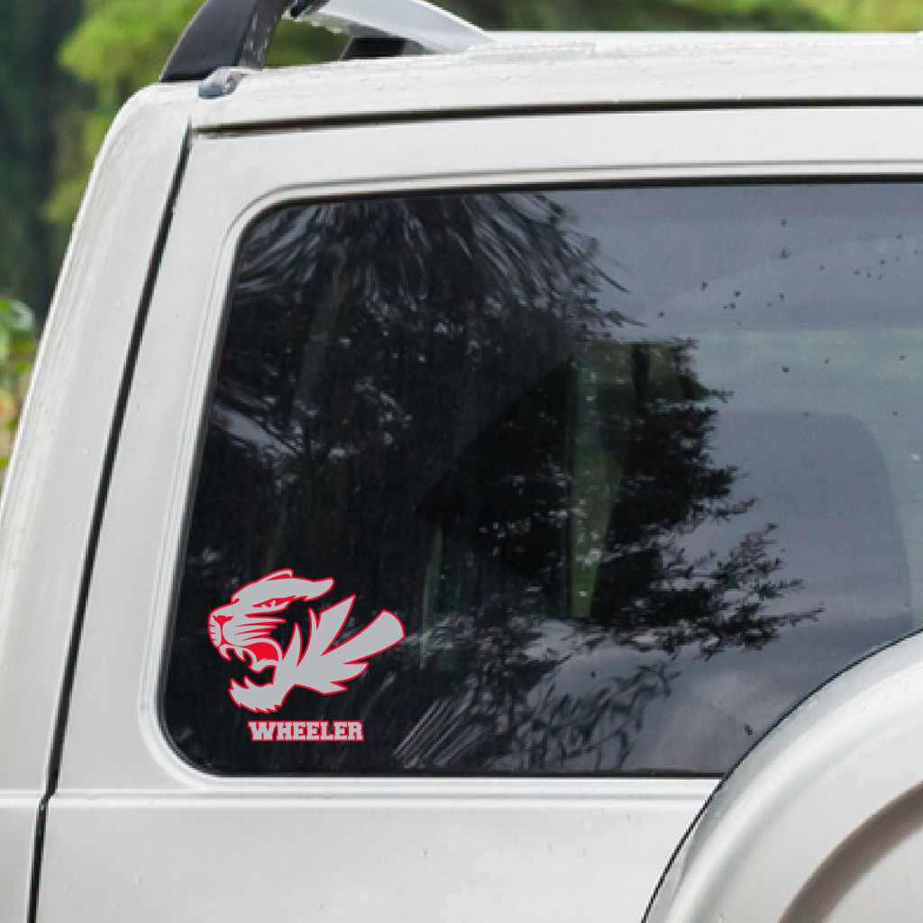 Fishers Tiger Head Car Decal - School Spirit Place