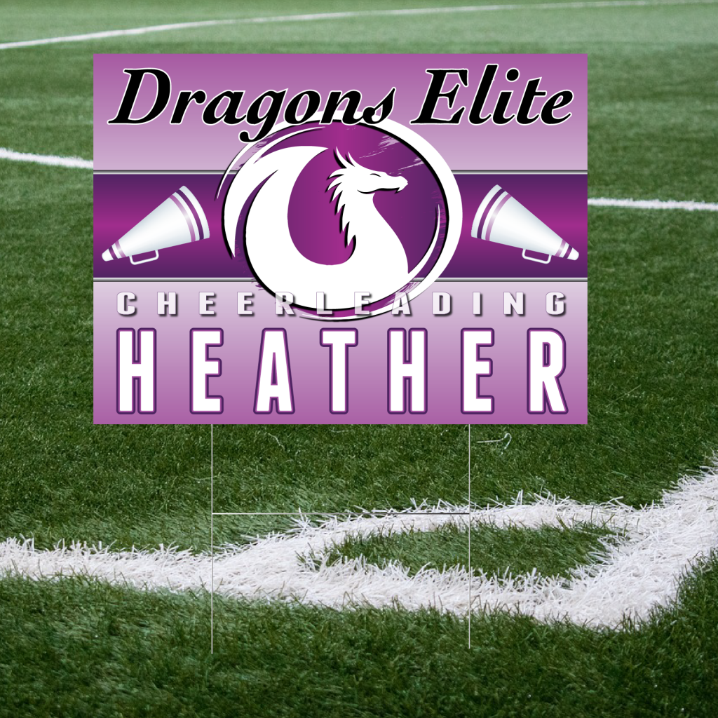 Dragons Elite Yard Sign - School Spirit Place