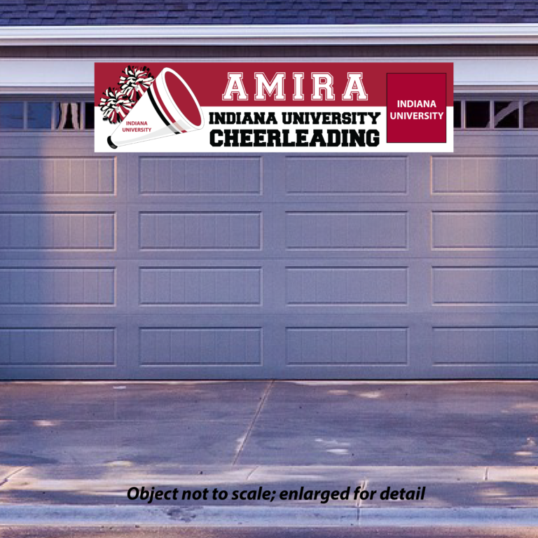 IU Cheerleading Garage Sign - School Spirit Place