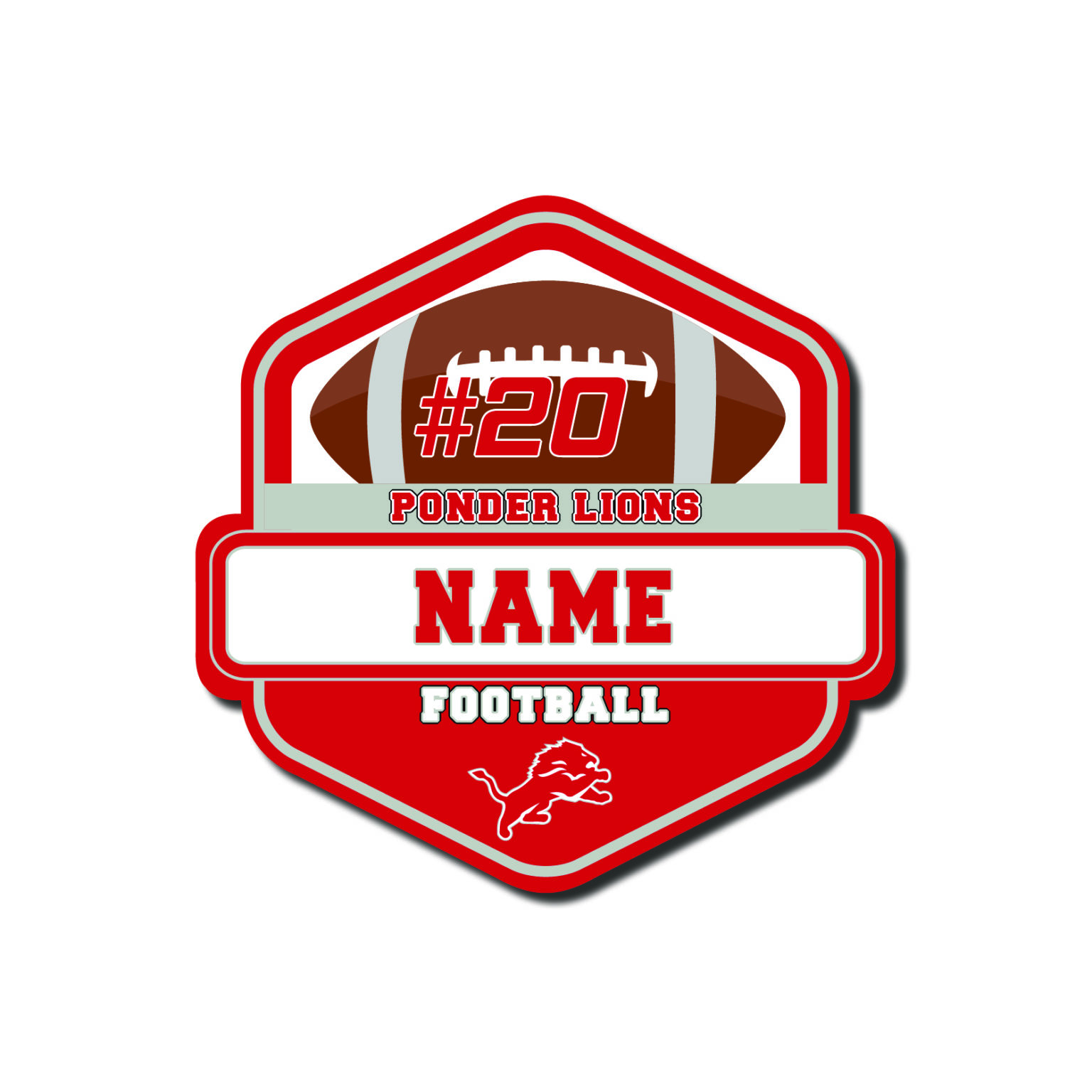 Ponder Lions Football - School Spirit Place