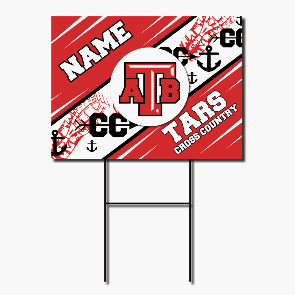 Anchor Bay Cross Country Yard Sign - School Spirit Place