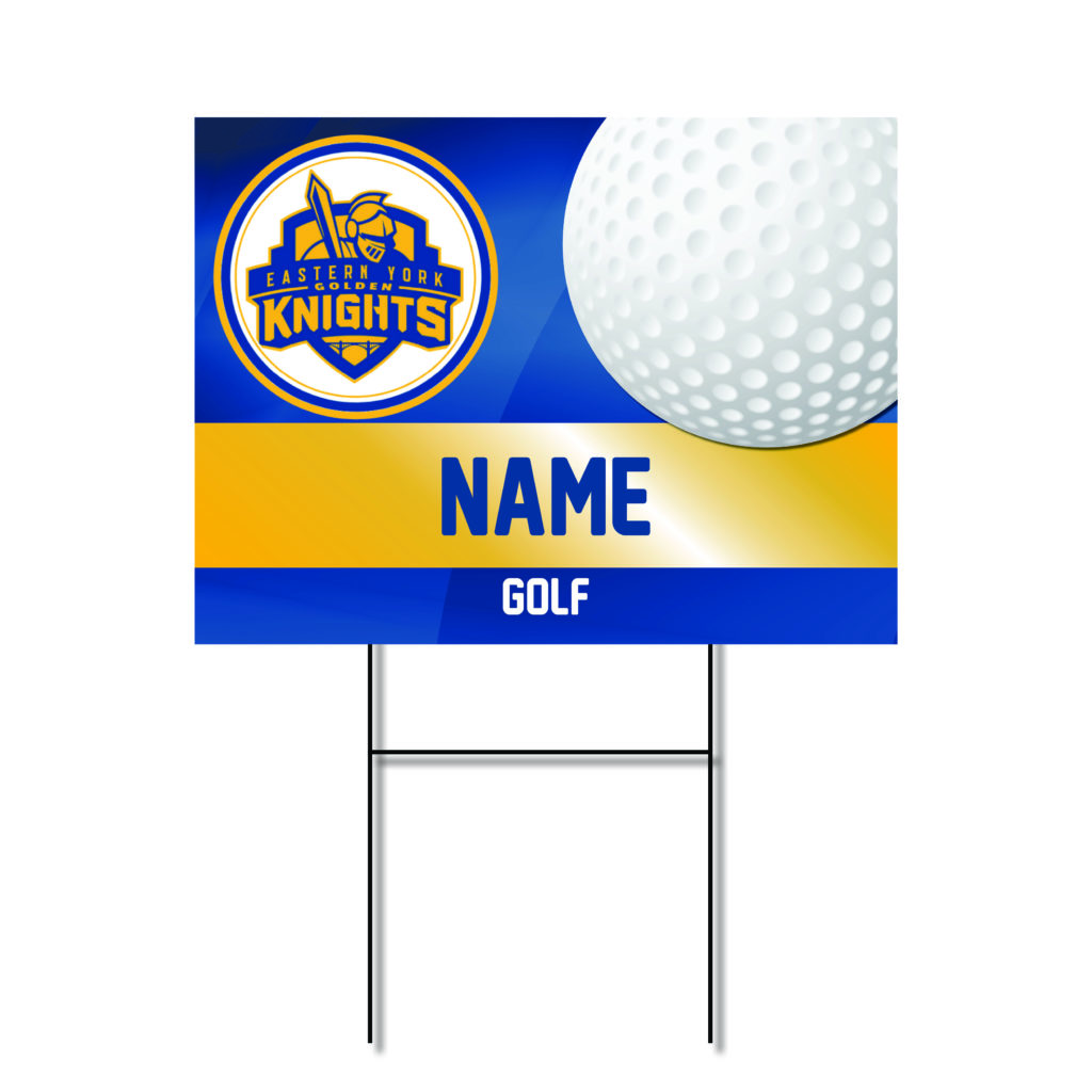 Eastern York High School Golf Yard Sign - School Spirit Place