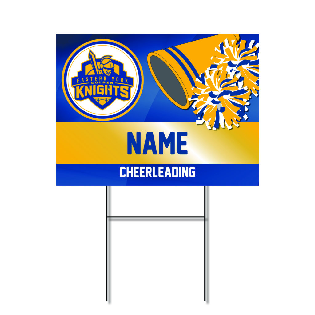 Eastern York High School Cheerleading Yard Sign - School Spirit Place