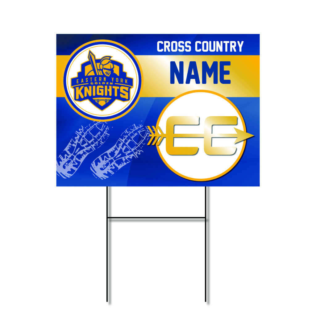 Eastern York High School Cross Country Yard Sign - School Spirit Place