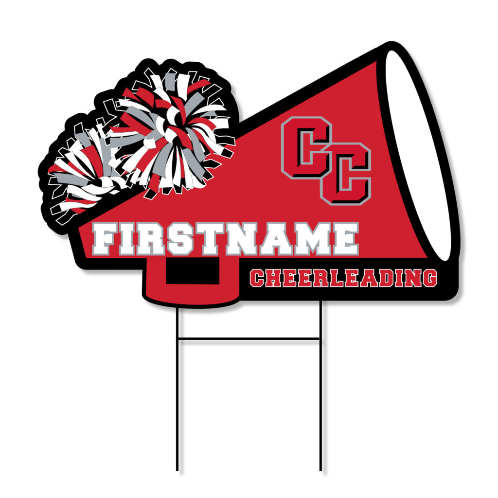 Round Rock Cheer Yard Sign - School Spirit Place