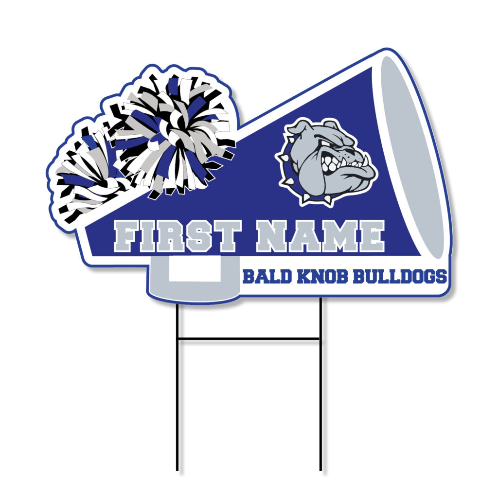 Bald Knob Cheer Yard Sign – School Spirit Place