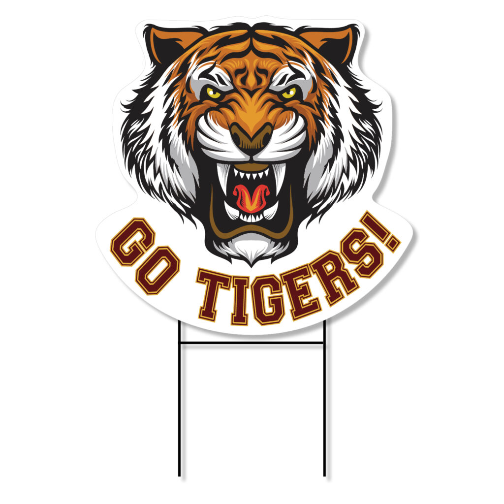 DSYSA Tiger Head Yard Sign - School Spirit Place