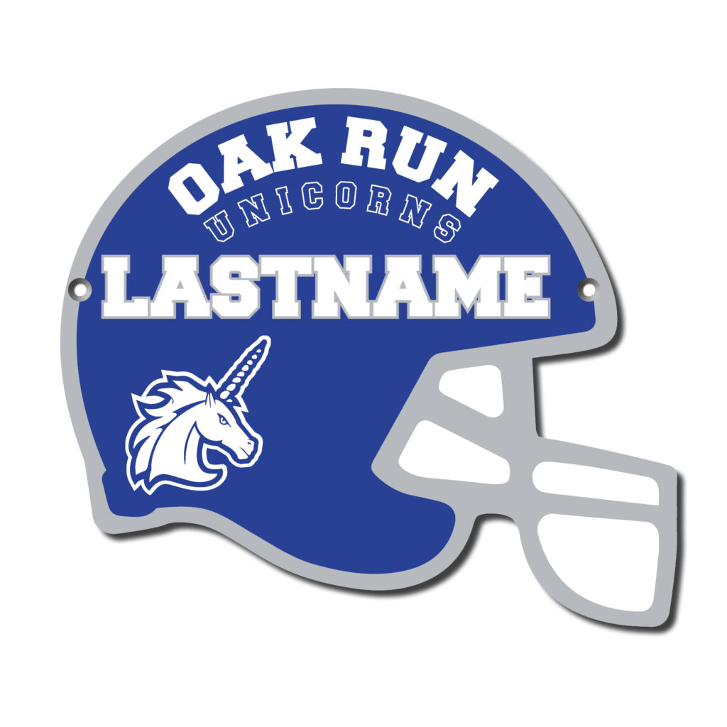 Oak Run Football Fence Sign – School Spirit Place